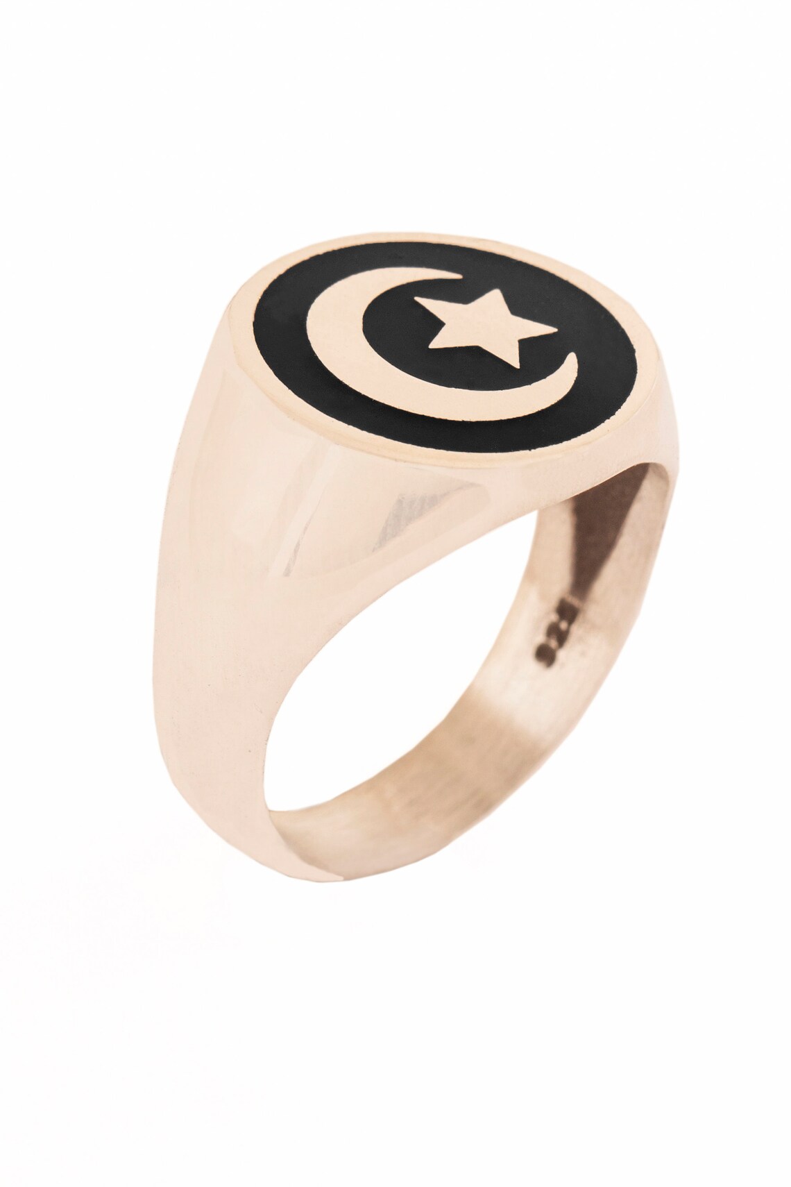 Silver Malcolm X Ring Shiny Silver Ring Black Stone Men - Etsy