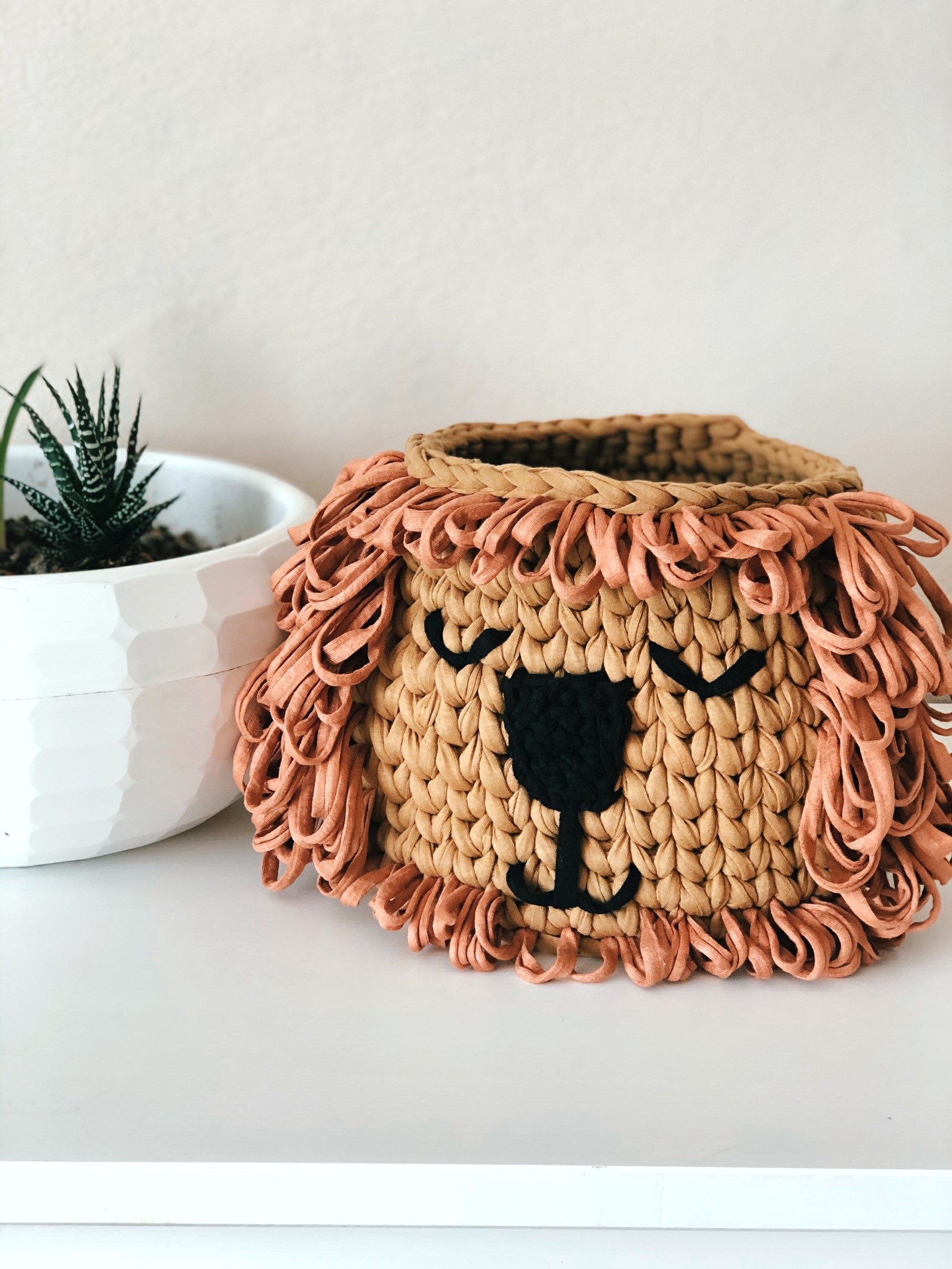 Lion Basket for Nursery Room Decoration | Baby Gift Ideas | Tshirtyarn ...