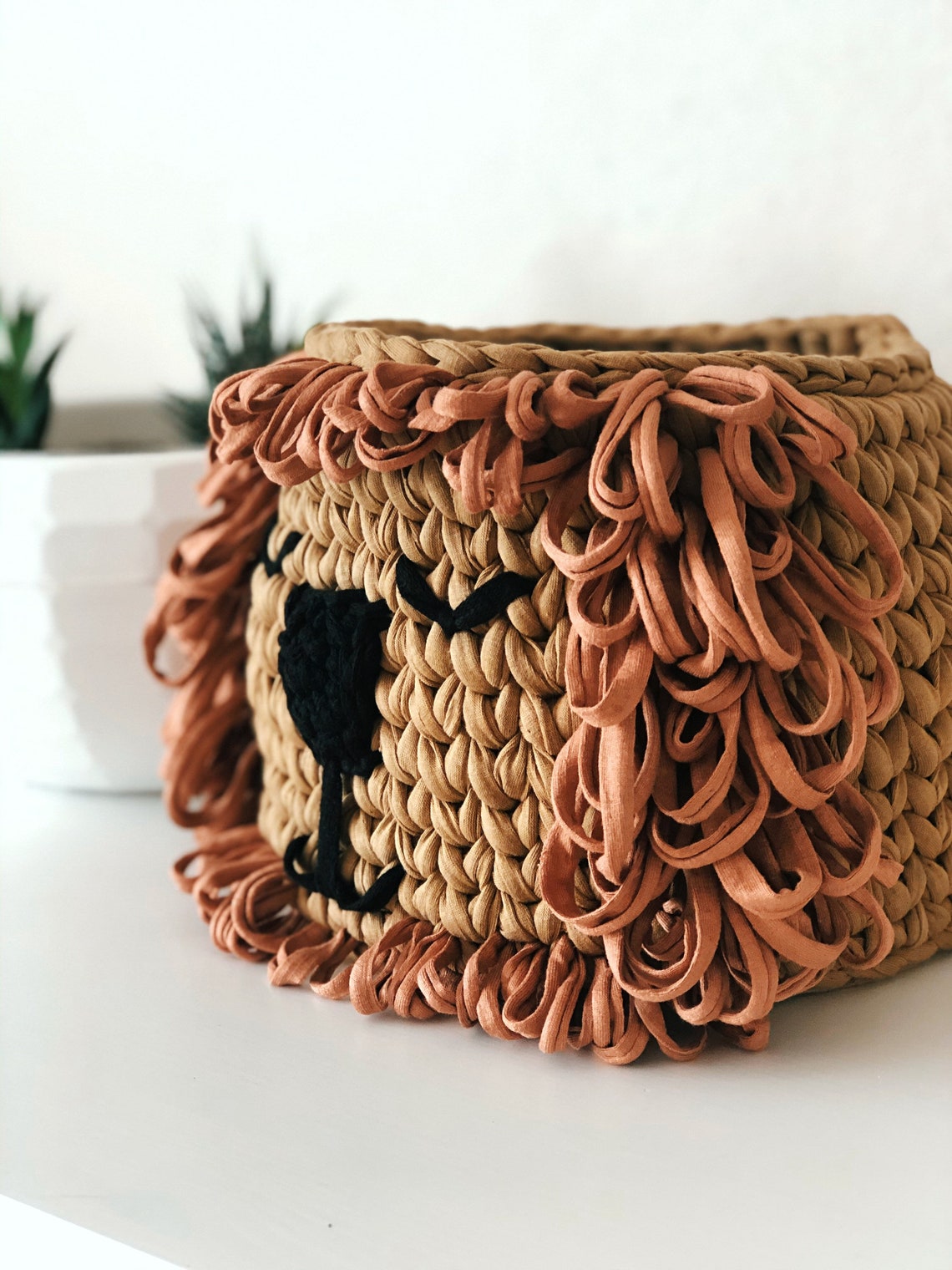 Lion Basket for Nursery Room Decoration | Baby Gift Ideas | Tshirtyarn ...