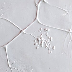 Modernist Bas-relief Art Work. White 3d Wall Panels. Handmade Botanical ...