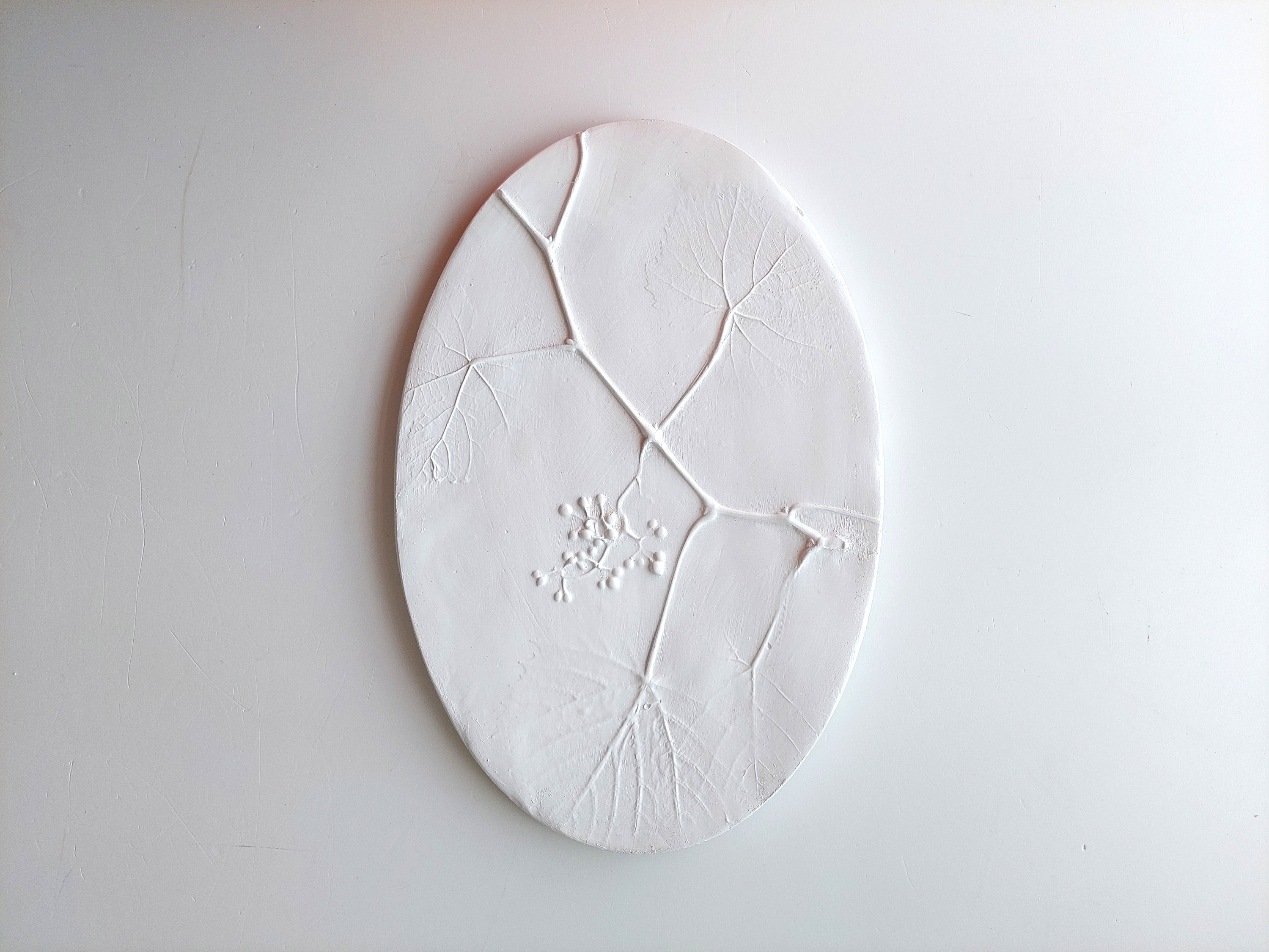 Modernist Bas-relief Art Work. White 3d Wall Panels. Handmade Botanical ...