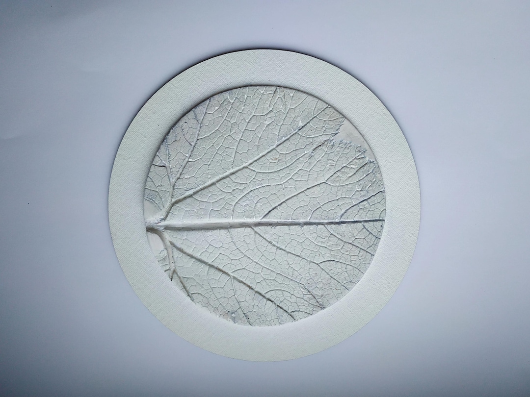 Modern Clay Bas-relief. Minimalist White Wall Sculpture. Contemporary ...