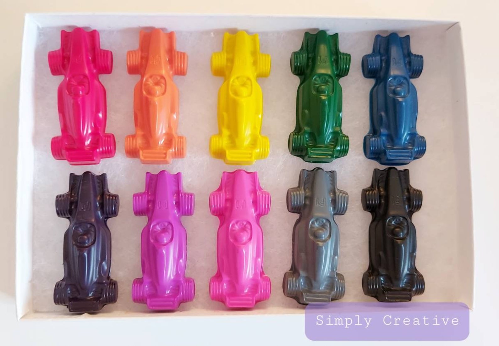 Race Car Crayons Gift Ideas for Kids and F1 Fans Party and | Etsy UK