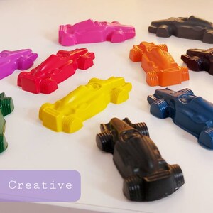 Race Car Crayons, Gift Ideas for Kids and F1 Fans, Party and Wedding ...