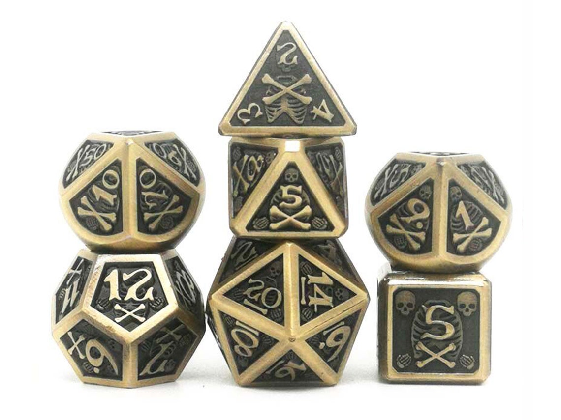 Dnd dice metal dice set mtg dice cool dice polyhedral dice | Etsy