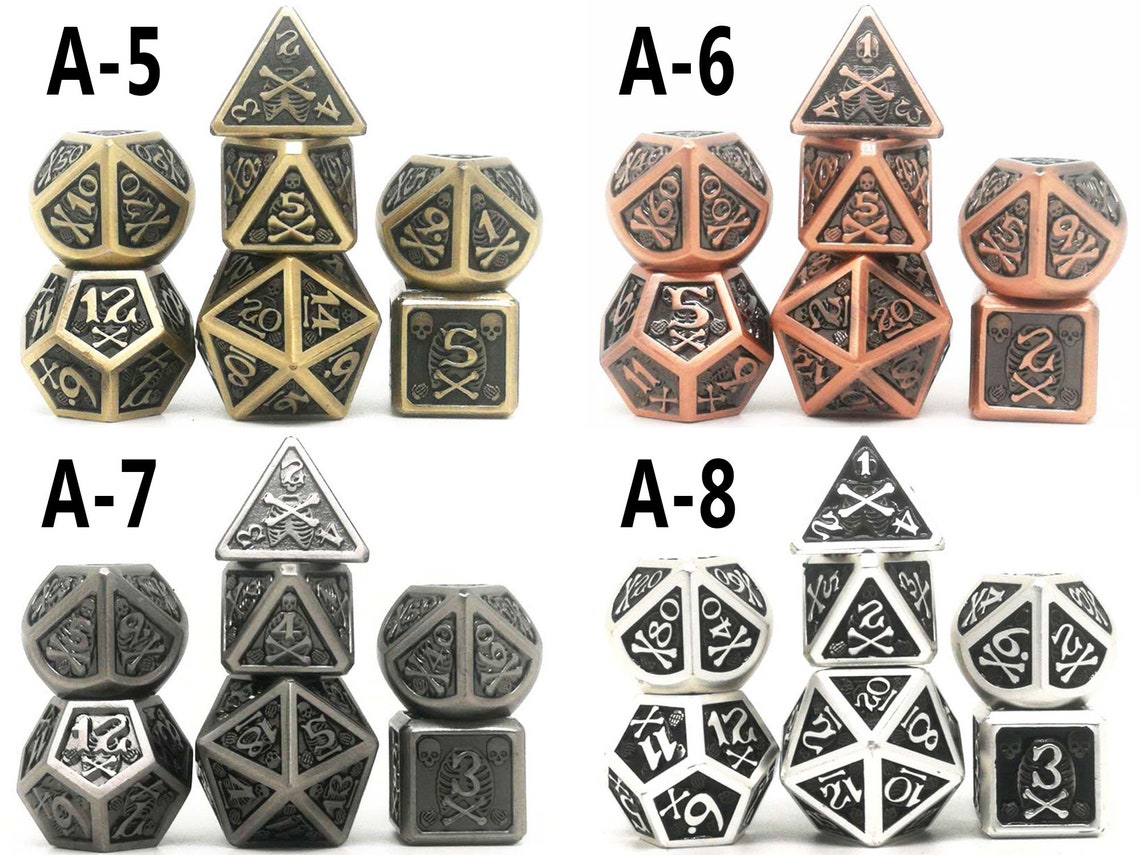 Dnd dice metal dice set mtg dice cool dice polyhedral dice | Etsy