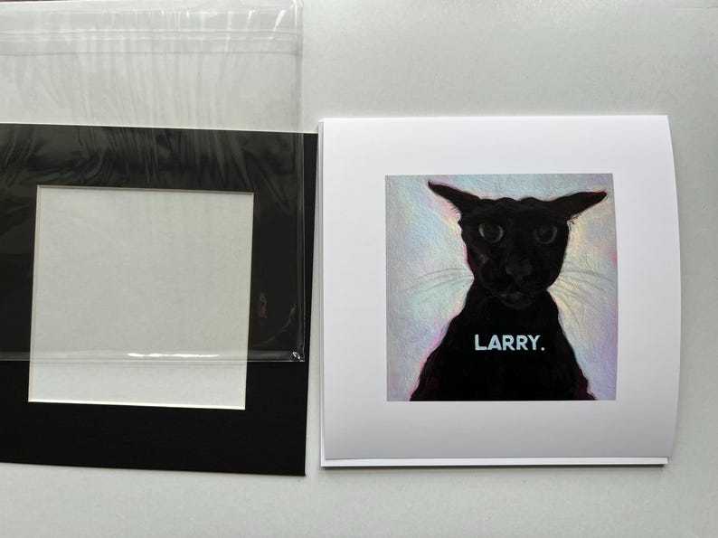Meme Cat 8x8" Print, Funny, Scary Story, Rebecca Salinas Art, Friendly ...
