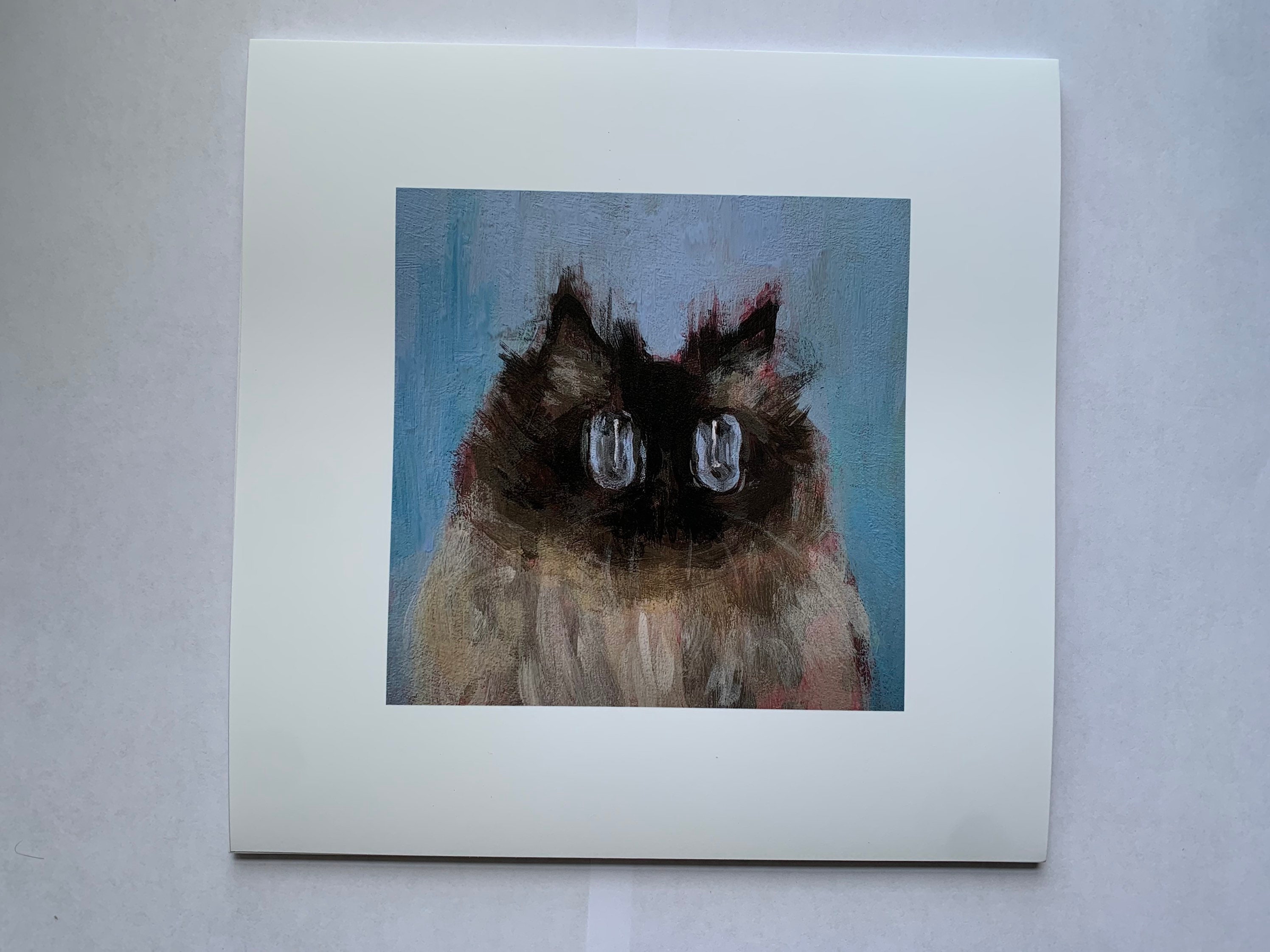 Teleporting Noodle Print Cat Painting Cat Meme Fluffy Cat | Etsy