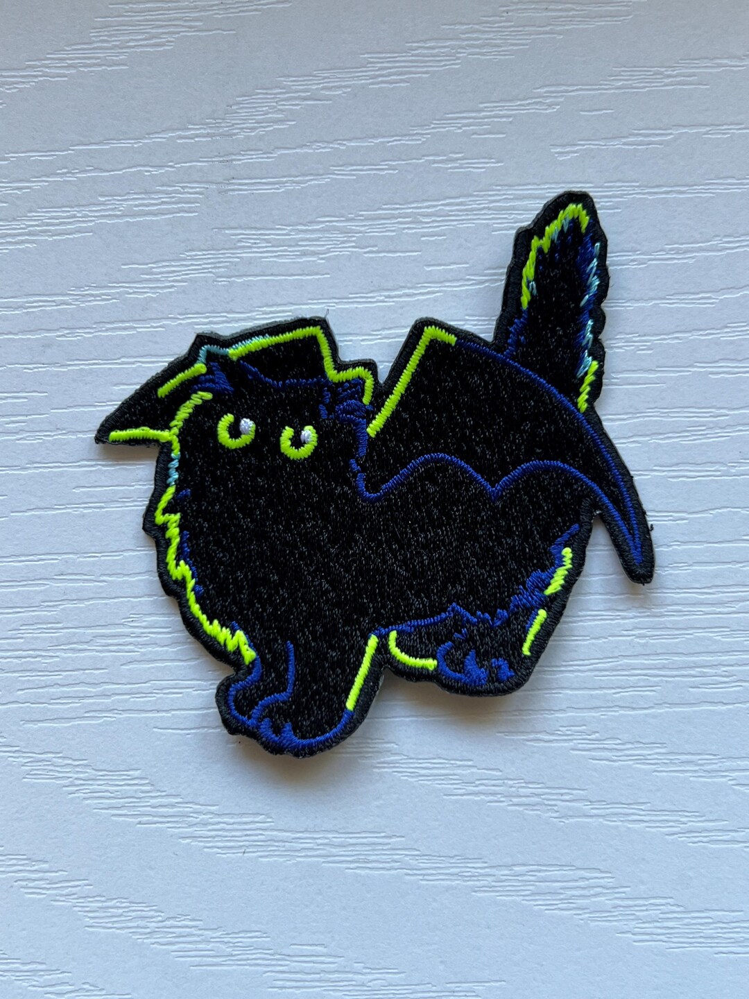 Squid Bat Iron-on Patch, Patches, Cat, Cats, Friendly Noodles, Thread ...