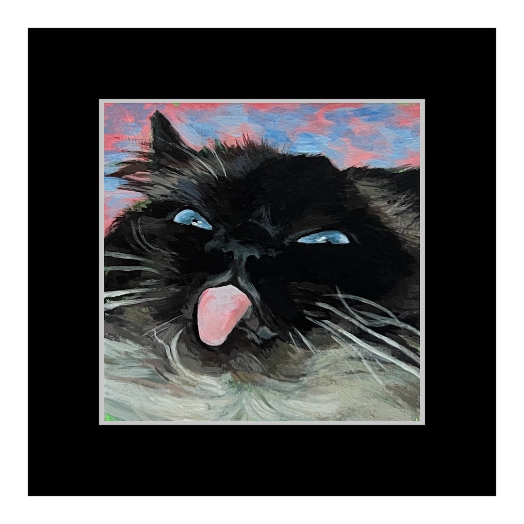Free Khisses 8x8" Print, Tongue Out, Needle, Angry, Silly, Gift ...