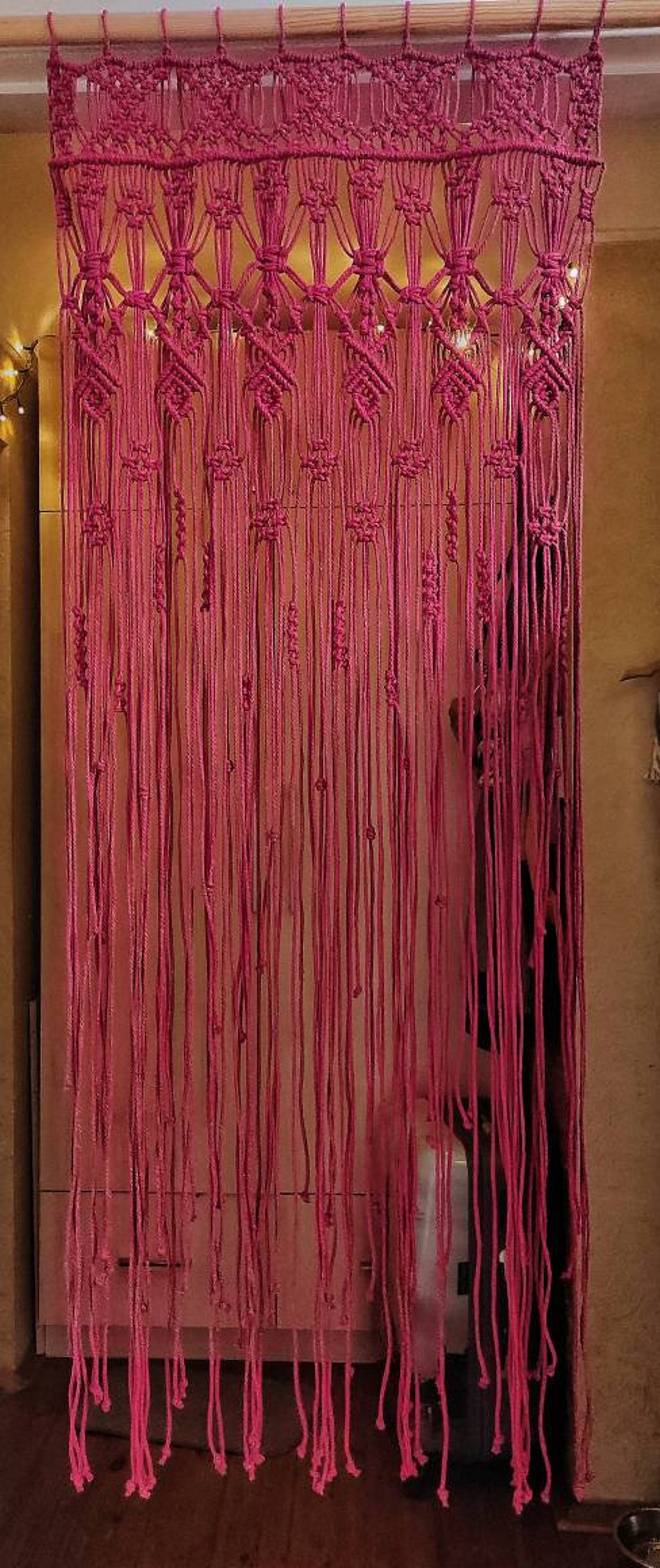 Decor Macrame Curtain Macrame Panel Banner Macramemacrame | Etsy