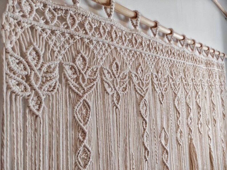 Decor Macrame Curtain Macrame Panel Curtain Doorway Macrame - Etsy