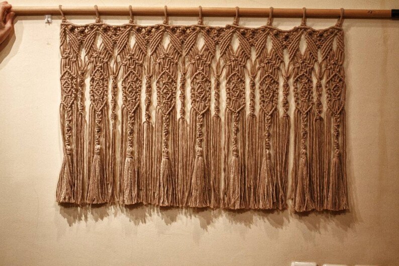 Macrame Curtain, Window Curtain, Banner Macrame,macrame Wall Art ...