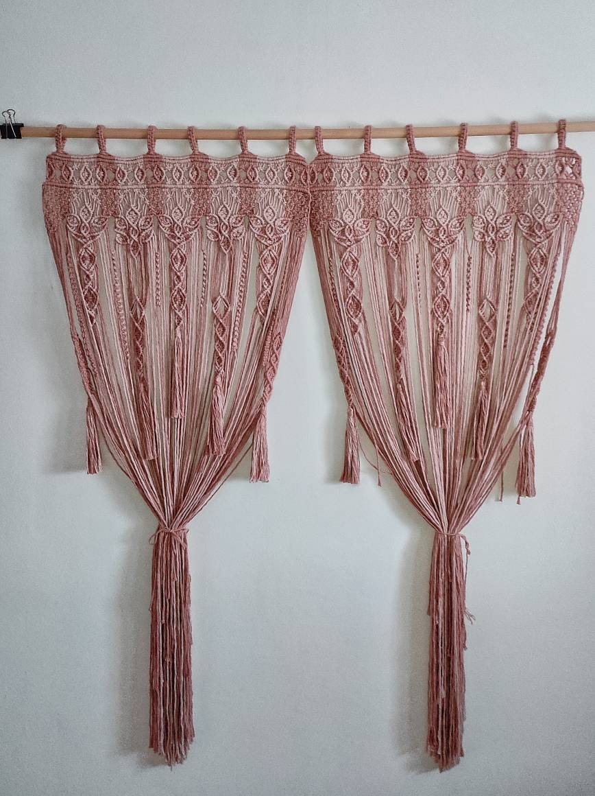Decor Macrame Curtain Macrame Panel Curtain Doorway Macrame - Etsy Canada