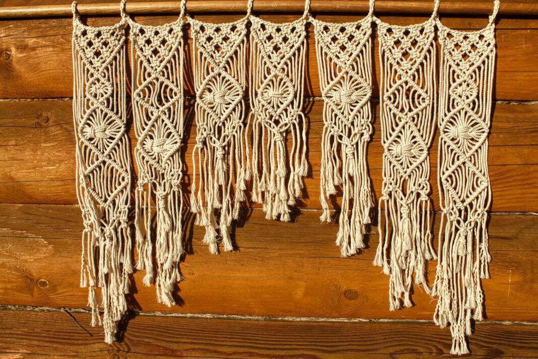 Decor Macrame Garland Banner Macrame Natural Linen | Etsy