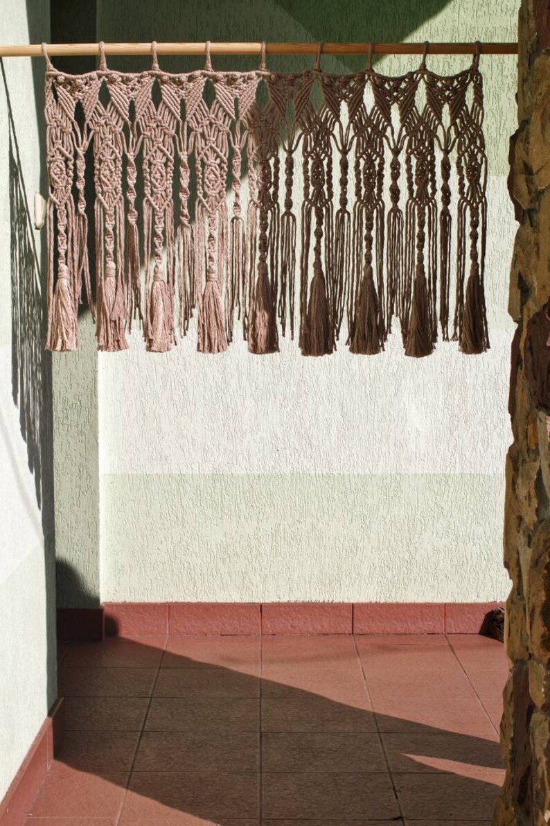 Macrame Curtain, Window Curtain, Banner Macrame,macrame Wall Art ...