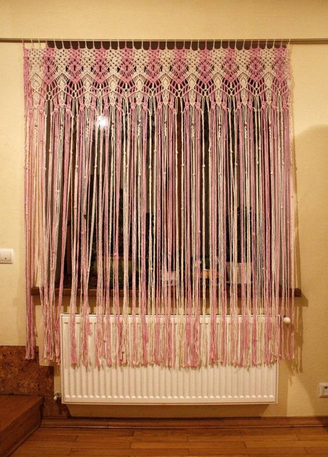 Decor Macrame Curtain, Large Macrame Curtain. Wedding Macrame,macrame ...