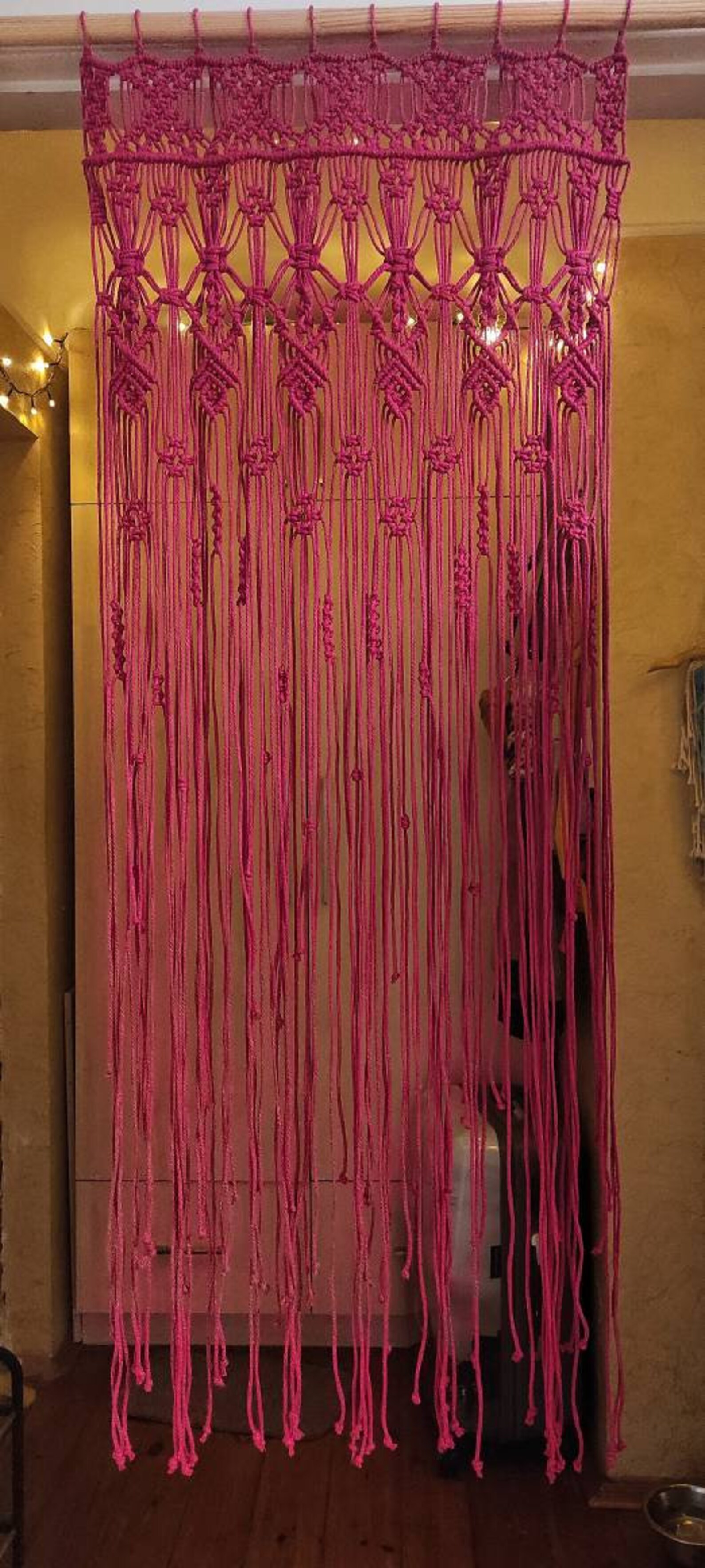 Decor Macrame Curtain Macrame Panel Banner Macramemacrame | Etsy