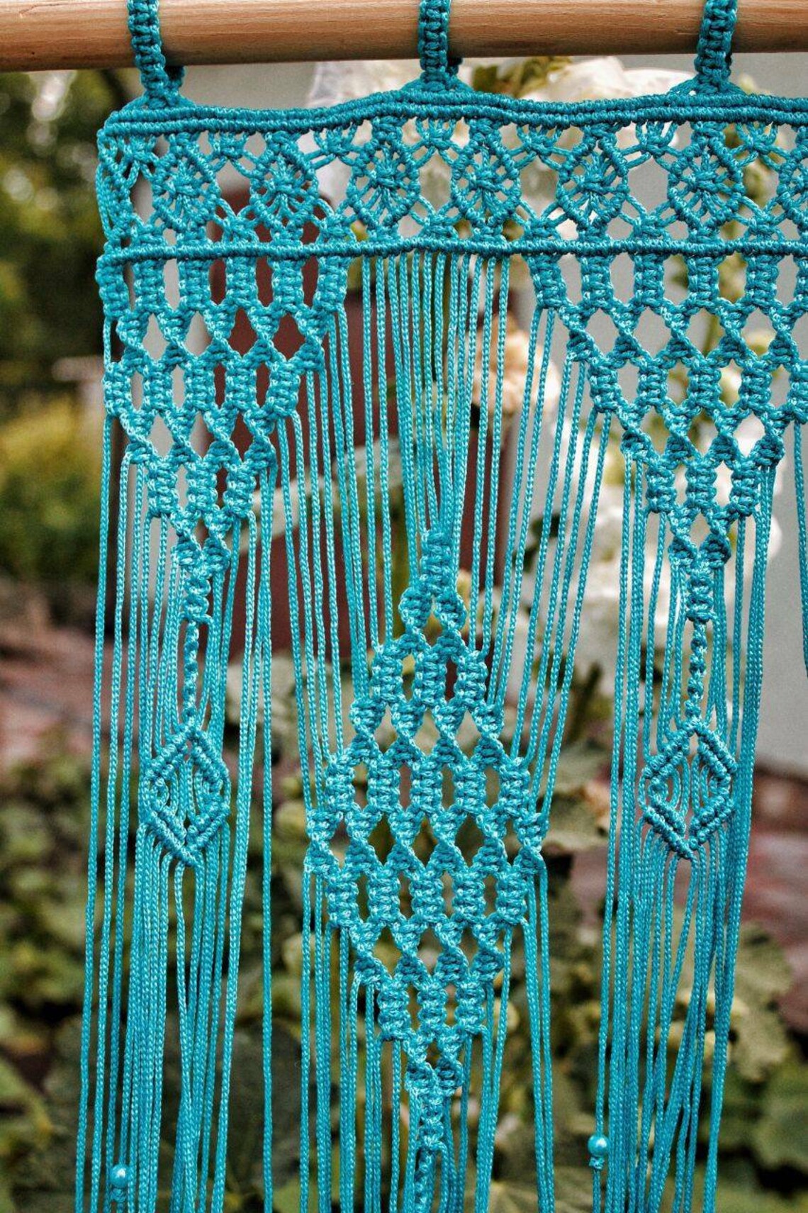 Window Curtain.macrame Wall Art.macrame Curtain. Macrame Wall - Etsy