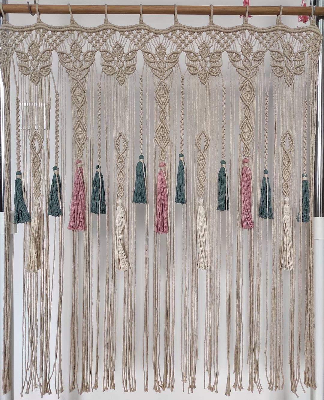 Decor Macrame Curtain, Macrame Panel Curtain, Doorway Macrame Window ...