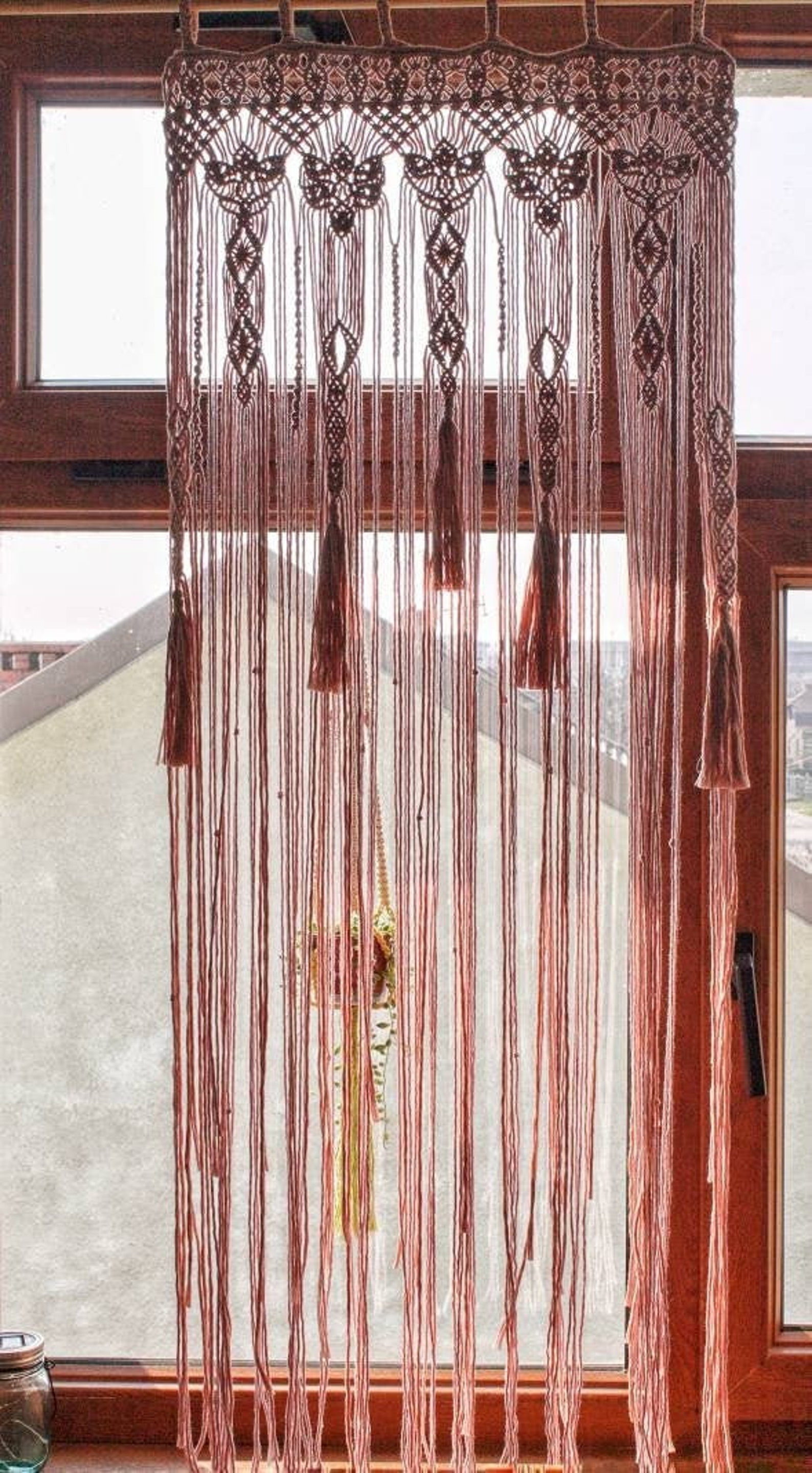 Decor Macrame Curtain, Macrame Panel Curtain, Doorway Macrame Window ...