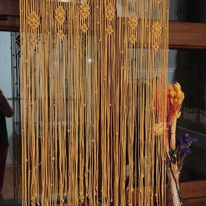 Decor Macrame Curtain, Macrame Panel, Banner Macrame,macrame Wall Art ...
