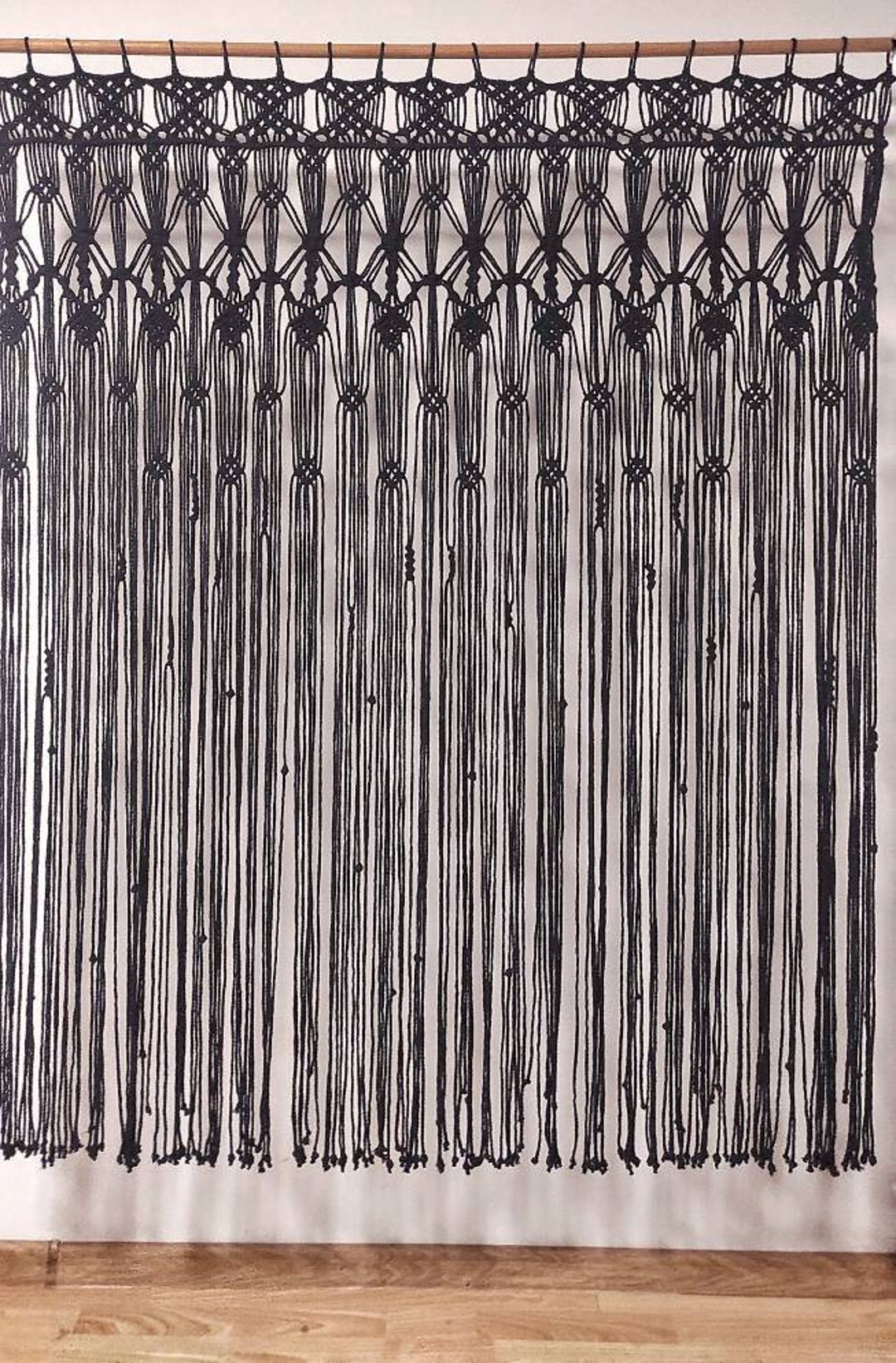 Decor Macrame Curtain, Macrame Panel, Banner Macrame,macrame Wall Art ...