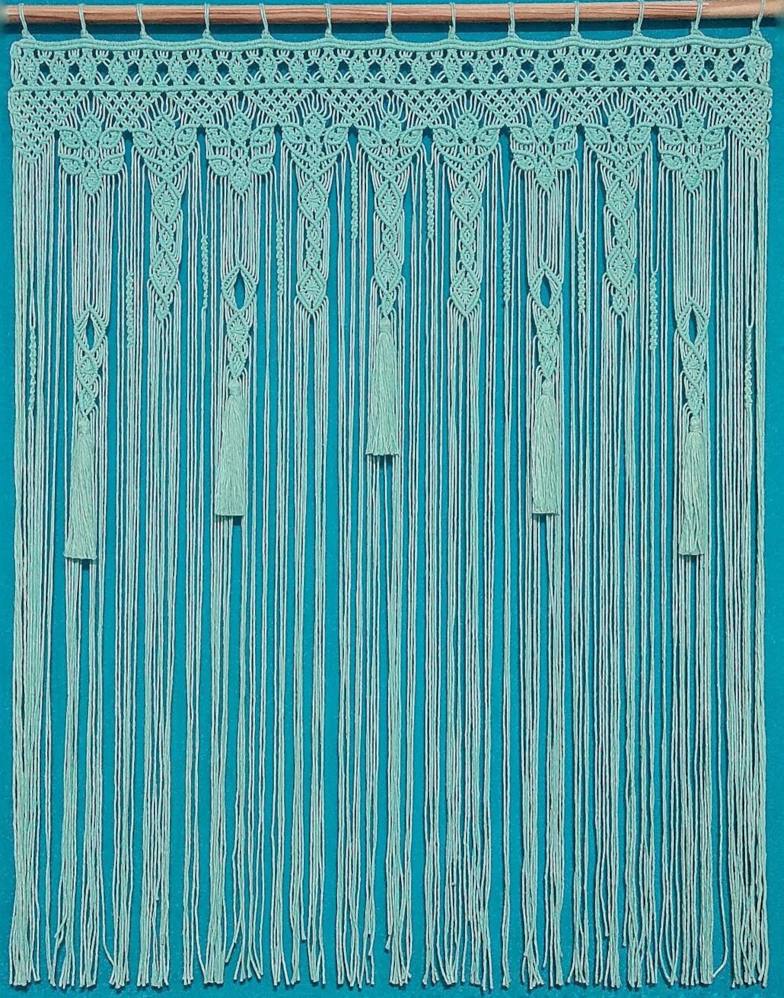 Decor Macrame Curtain Macrame Panel Curtain Doorway Macrame - Etsy