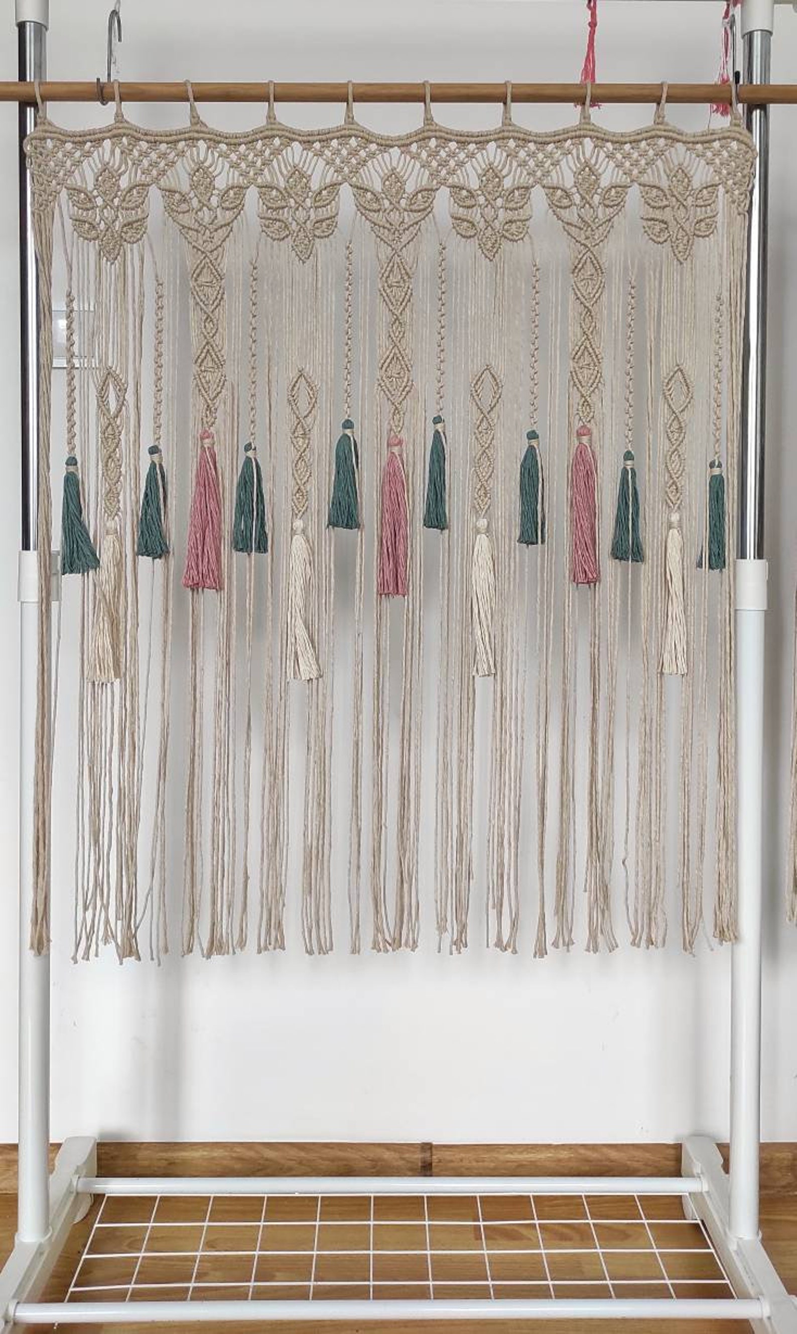 Decor Macrame Curtain Macrame Panel Curtain Doorway Macrame - Etsy