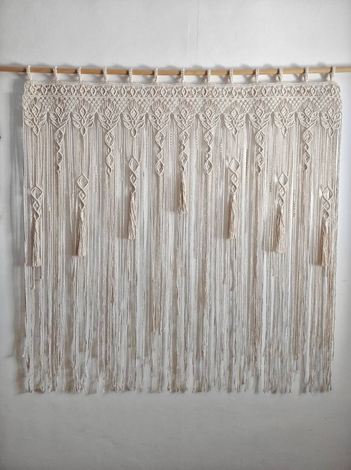Decor Macrame Curtain Macrame Panel Curtain Doorway Macrame - Etsy