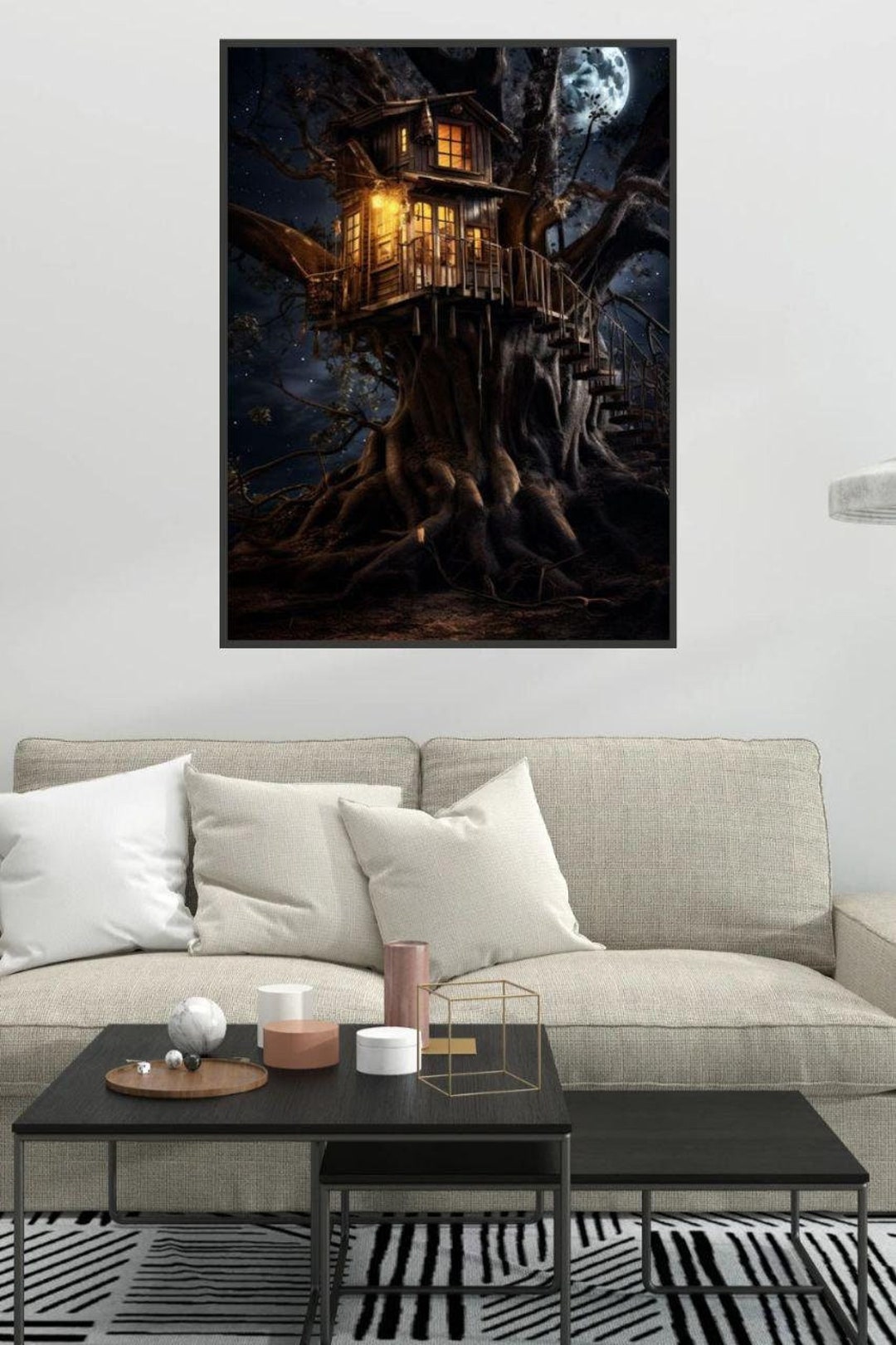 Ghost House Type B | Digital Art Print, Wall Art, AI Generated, AI Art, Digital Download, Home ...