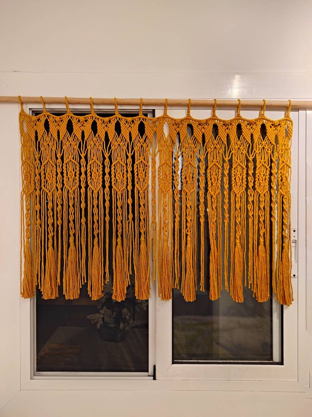 Macrame Curtain,decor Macrame Curtain, Window Macrame Curtain,banner ...