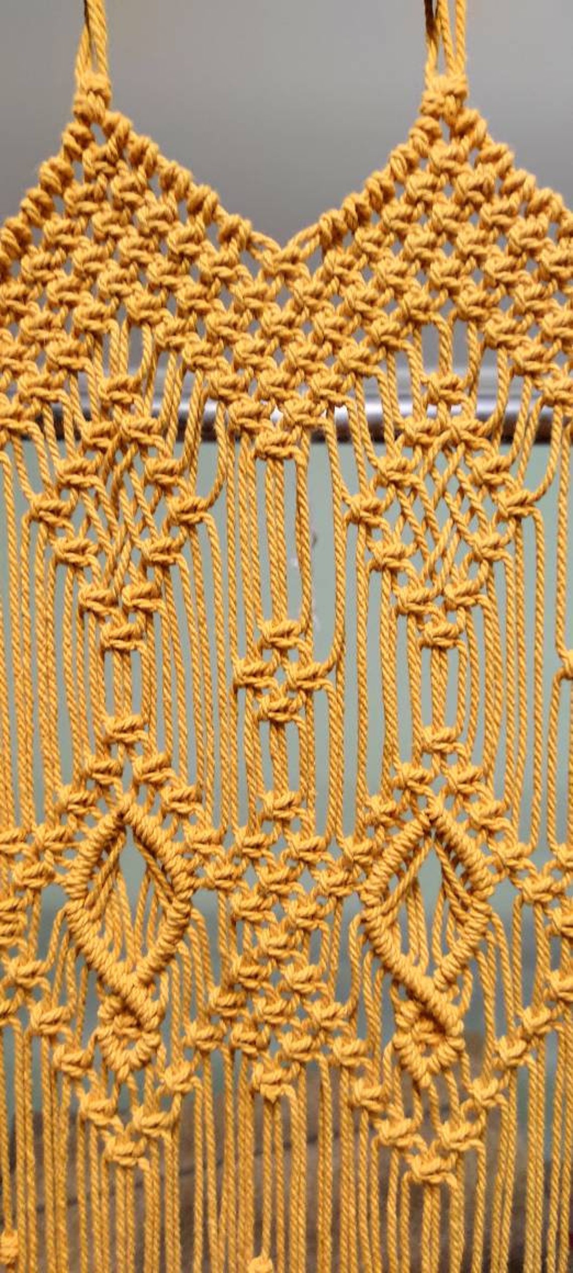 Decor Macrame Curtain Macrame Panel Banner Macramemacrame - Etsy