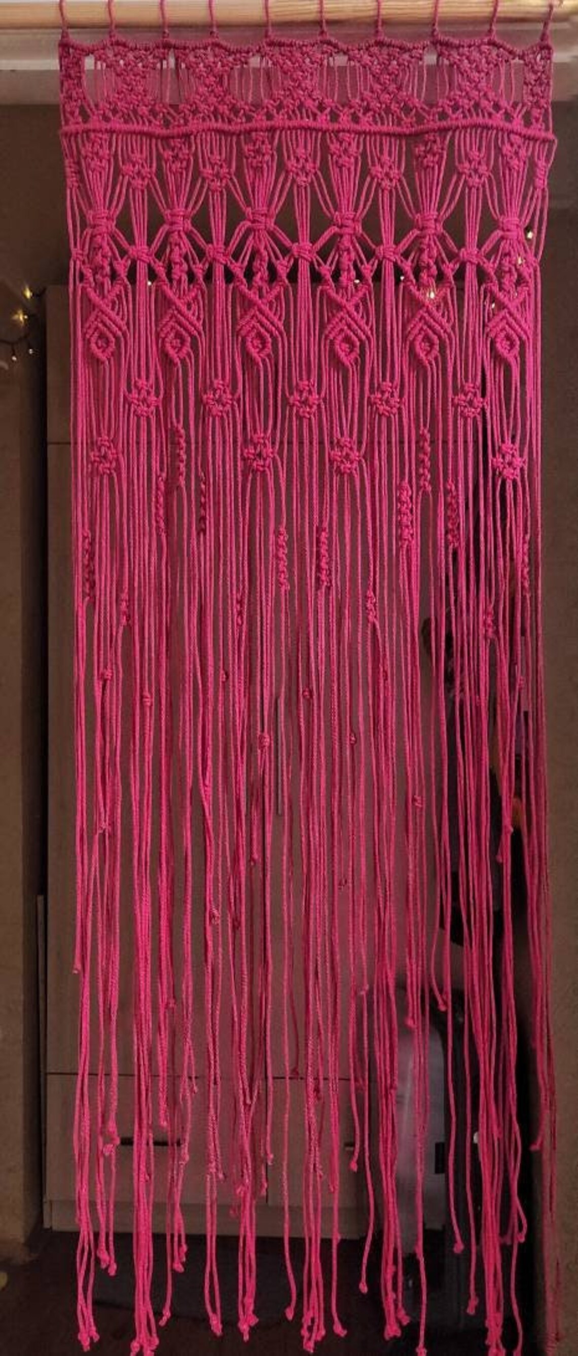 Decor Macrame Curtain Macrame Panel Banner Macramemacrame | Etsy