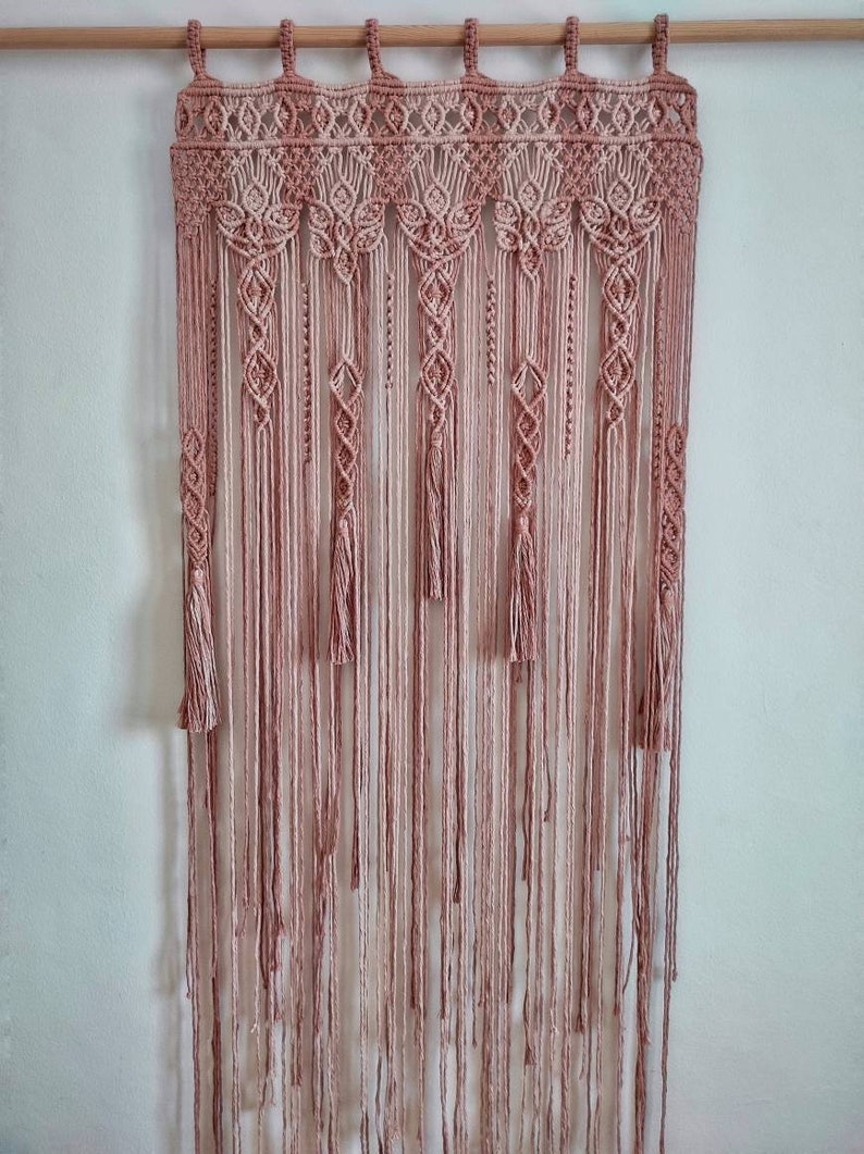 Decor Macrame Curtain Macrame Panel Curtain Doorway Macrame - Etsy Canada