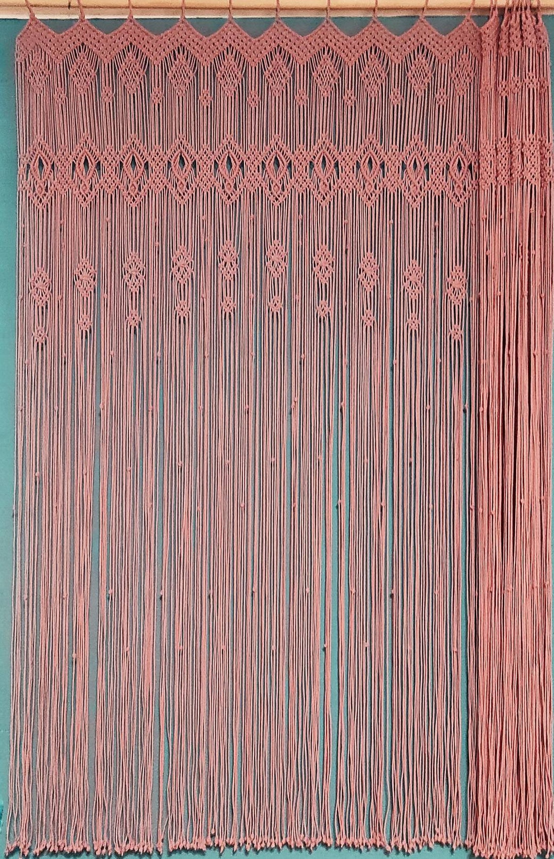 Decor Macrame Curtain Macrame Panel Banner Macramemacrame - Etsy