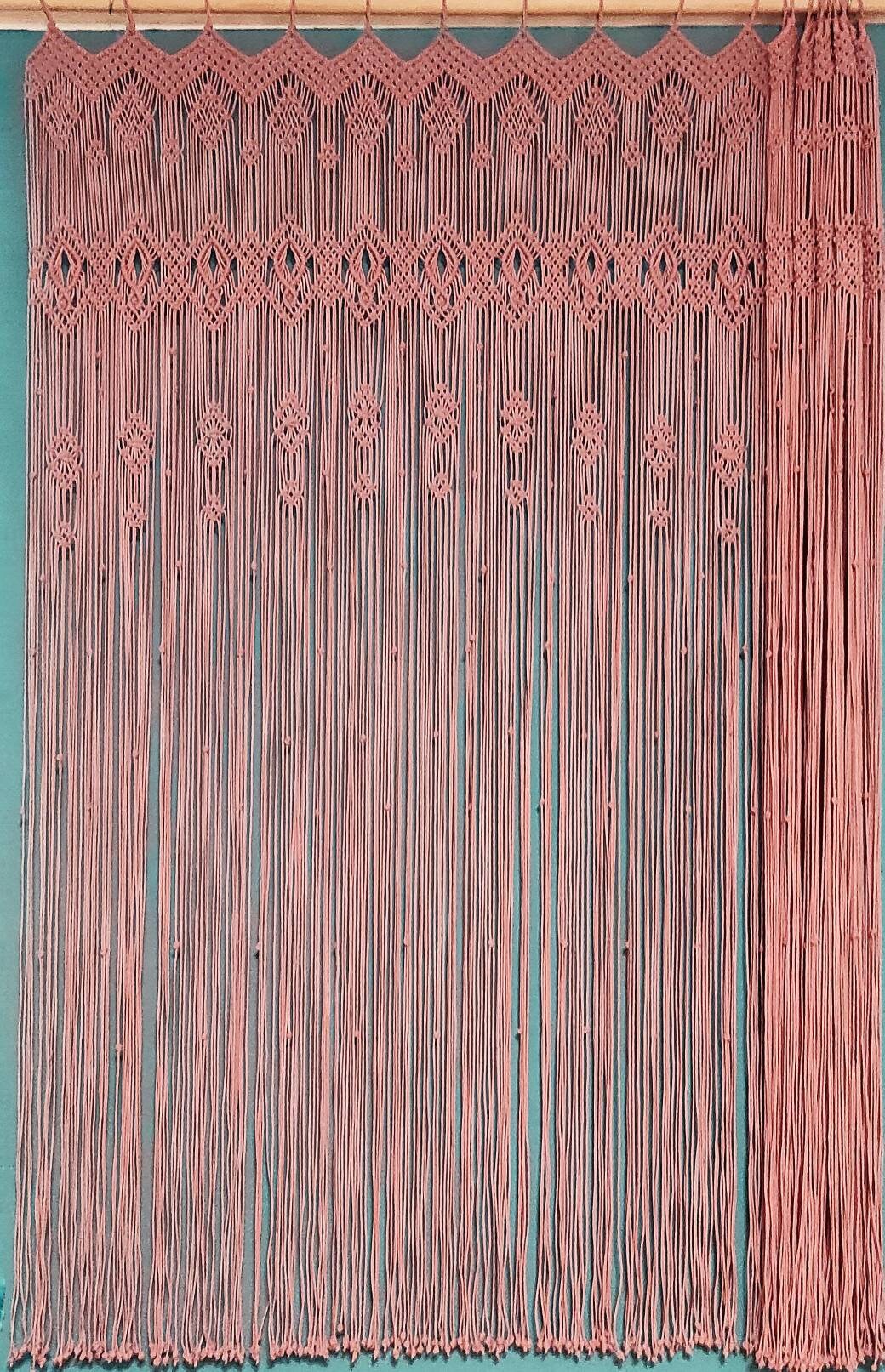 Decor Macrame Curtain Macrame Panel Banner Macramemacrame | Etsy