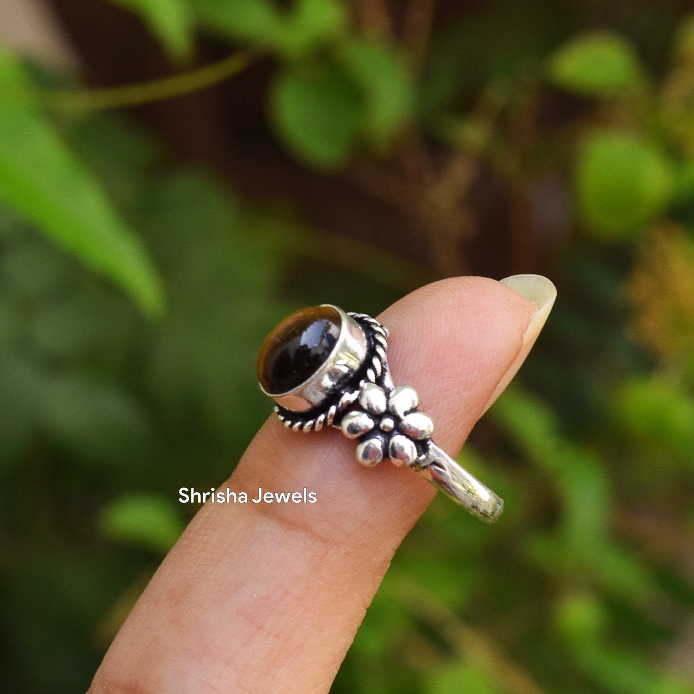 Tiger Eye Ring 925 Sterling Silver Tiger Eye Oval Ring - Etsy