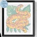 Slithering Snake - Blackwork Pattern (PDF Download) Animal Leaves ...