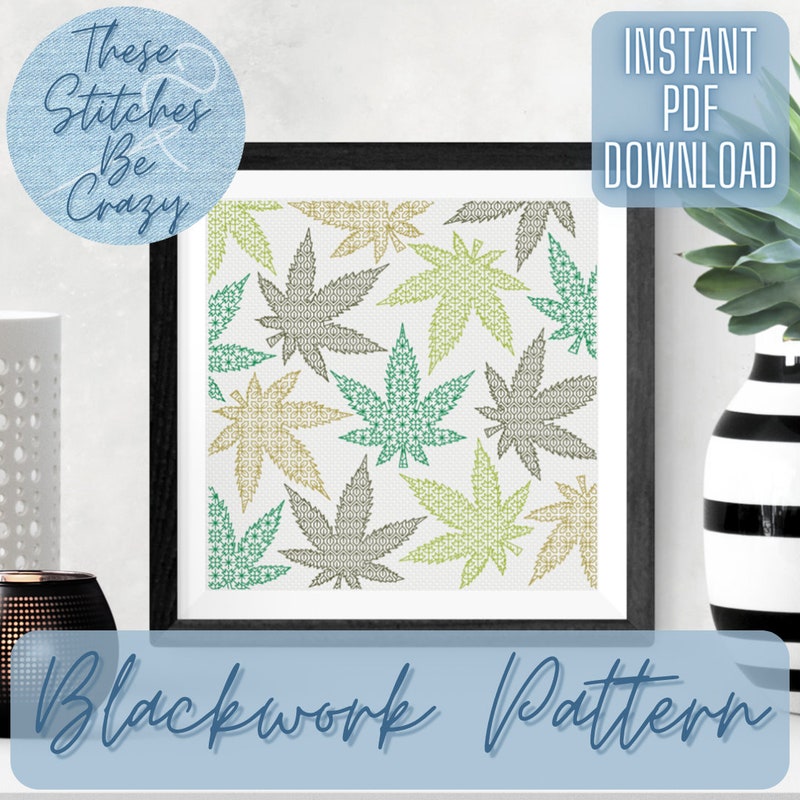 Cannabis Embroidery - Etsy