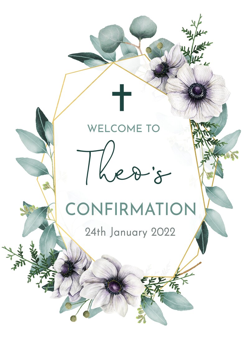 Confirmation Welcome Sign Confirmation Welcome Sign - Etsy UK
