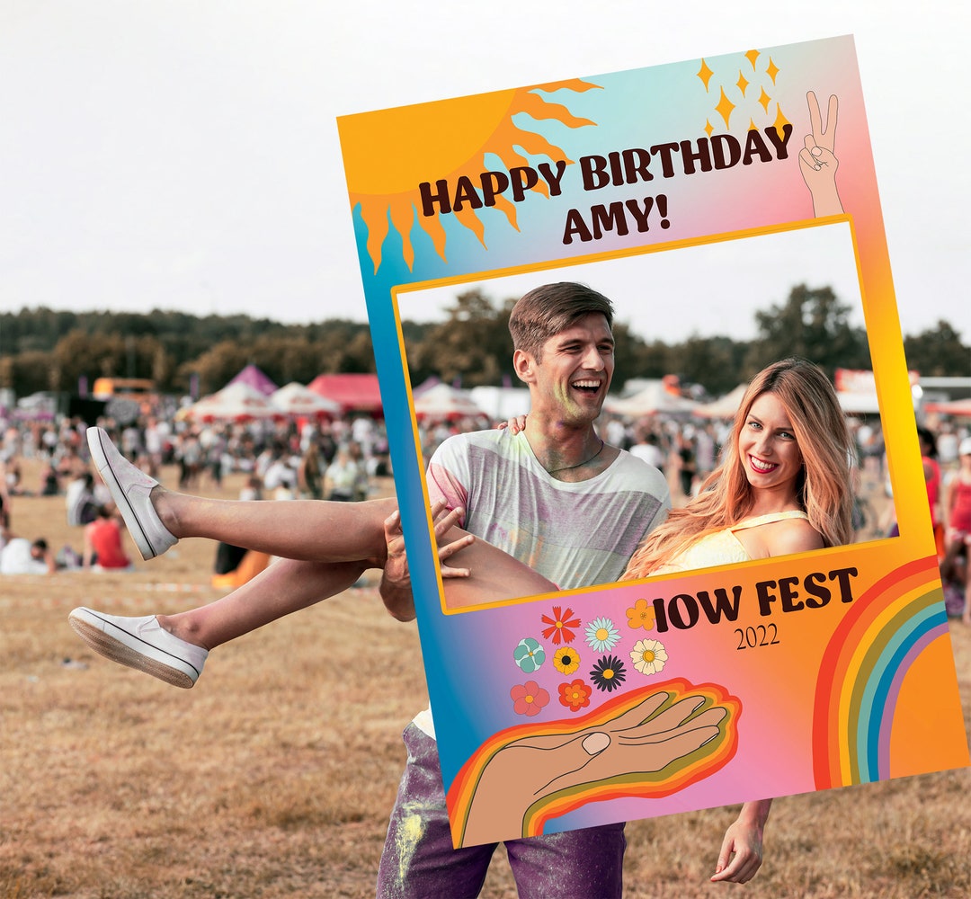 Festival Birthday Selfie Frame, Summer Festival, Music Festival ...