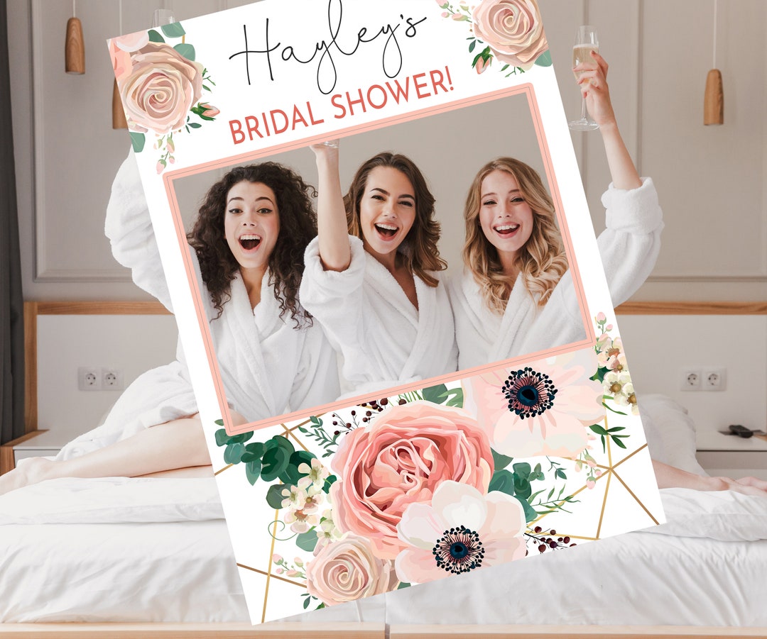 Hen Party Selfie Frame, Floral Hen Party Frame, Bridal Shower ...