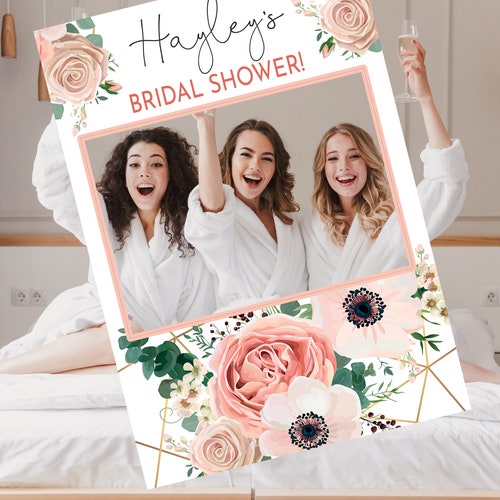 Hen Party Selfie Frame Floral Hen Party Frame Bridal Shower | Etsy UK
