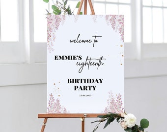18th Birthday Welcome Sign - Etsy UK