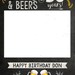 Cheers and Beers to 50 Years Birthday Party Selfie Frame - Etsy