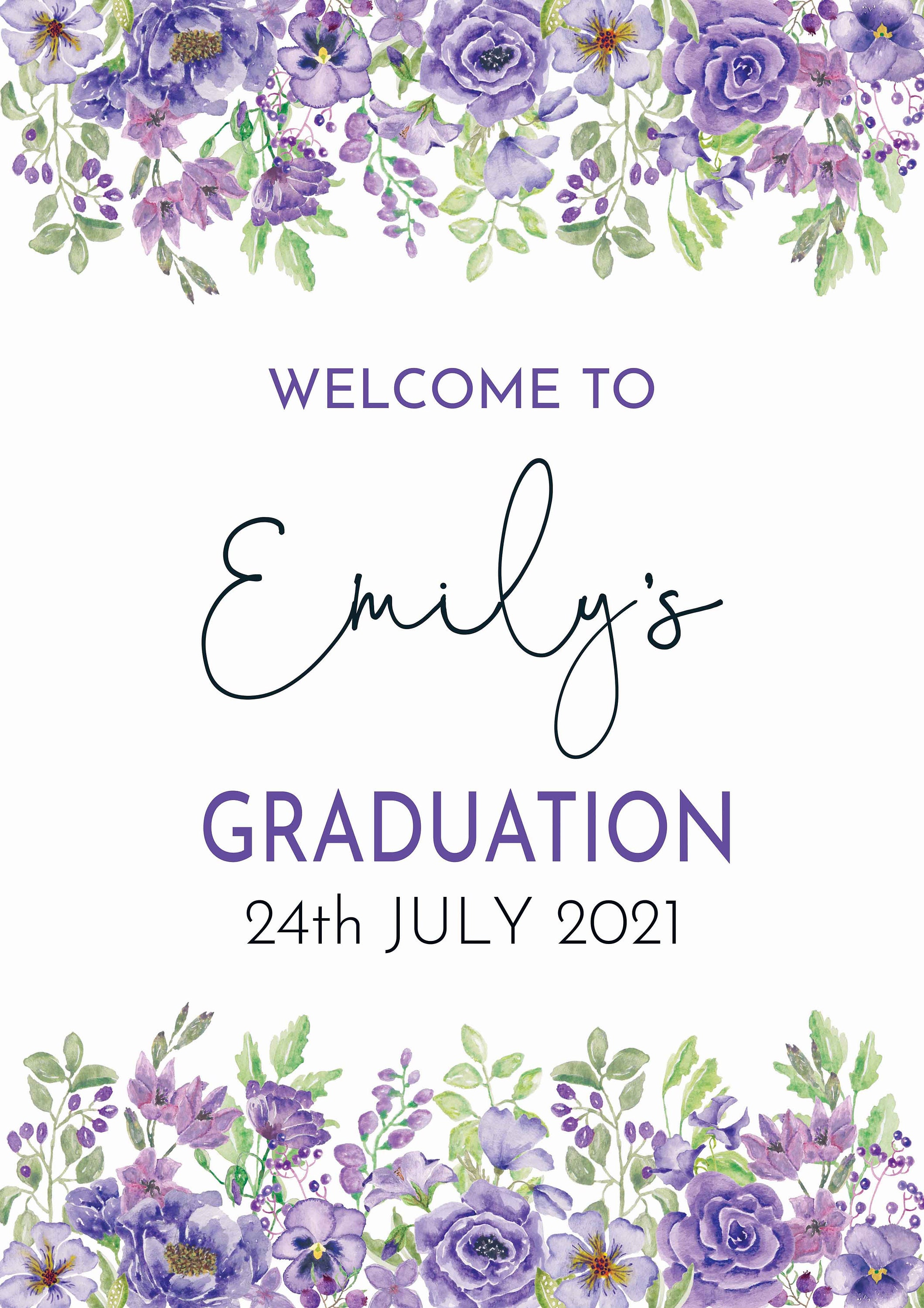 Graduation Party Sign Graduation Welcome Sign Graduation | Etsy