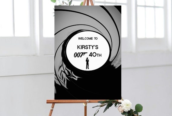 James Bond Party Sign James Bond Party Decorations James | Etsy UK