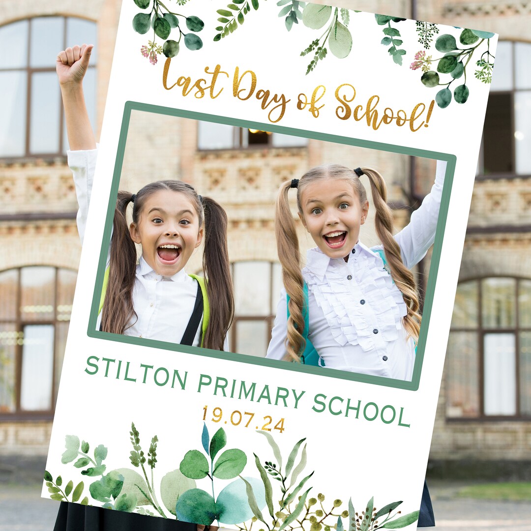 Last Day of School Party Frame, Last Day of Primary School Photobooth ...