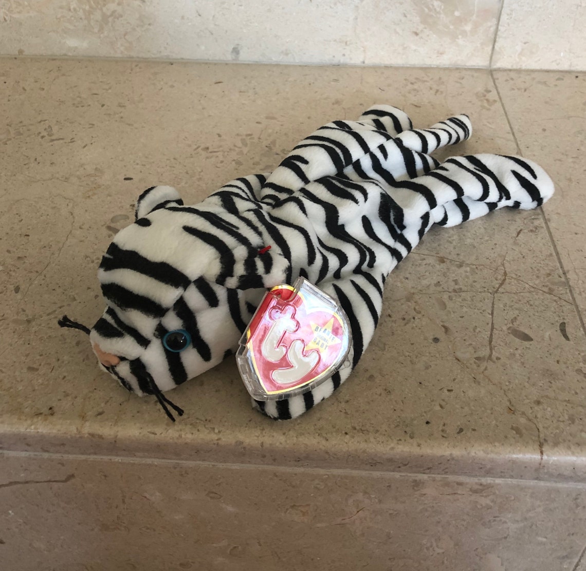 Blizzard the White Tiger Beanie Baby - Etsy